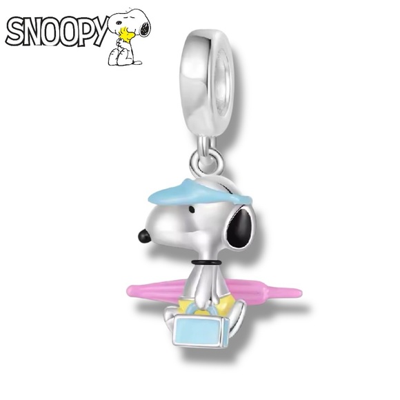 Pandora | Jewelry | Snoopy Summer Beach Bum Silver Charm For Pandora ...